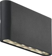 NOR 84181003 Venkovní nástěnné svítidlo Kinver 1x6W LED černá - NORDLUX