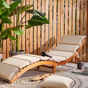 XXXLutz ZAHRADNÍ LEHÁTKO dřevo, plast Ambia Garden - Online Only zahradní nábytek - 001254000302