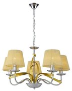 Candellux Lustr na řetězu DIVA 5xE14/40W/230V 35-55064
