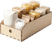 usporadejto.cz Úložný box, dřevěný 20x50x12cm - do spíže i do skříně VASKY20