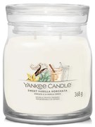 Yankee Candle vonná svíčka Signature ve skle střední Sweet Vanilla Horchata 368g