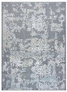 Koberec Strukturální SOLE D3812 Ornament - ploché tkaní šedá / béžový
