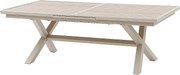 DEOKORK Hliníkový stůl BERGAMO 220/279 cm (ivory)