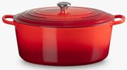 Le Creuset Signature - Pekáč oválný s poklicí, objem 13,9 l, cerise 21178400602430
