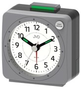 JVD Šedý analogový nejlevnější baterkový budík JVD SR220.14 s osvětlením