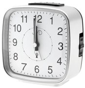 JVD Stříbrný rádiem řízený budík quartz JVD RB862.2