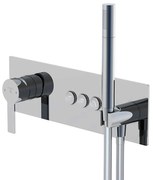 Steinberg 390 - Baterie pod omítku pro 3 spotřebiče, s tělesem, chrom 390 2232 2
