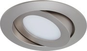Briloner Vestavné LED svítidlo matný nikl otocné V: 3 cm prumer: 10,6 cm