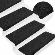 Samolepicí rohože na schody 30 ks Antracit 65x24,5x3,5 cm 3365903