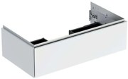 Geberit ONE - Umyvadlová skříňka 89x27x47 cm, 1 zásuvka, lesklá bílá 505.073.00.1