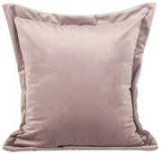 Dekorační povlak na polštář 45x45 Villa powder pink velvet Eurofirany