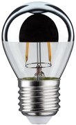 Paulmann 28664 LED žárovka se stříbrným vrchlíkem, 2,6W LED 2700K E27, výška 7,2 cm