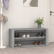 Fionshop 262800587 Botník betonově šedý 100 x 35 x 45 cm kompozitní dřevo