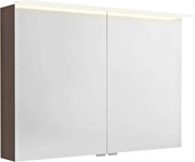 Sapho Linex - Zrcadlová skříňka s LED osvětlením 100x70x15 cm, 2x dvířka, borovice rustik LX100-0016