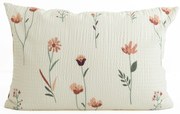 MK Lůžkoviny Krepový povlak na polštář Renforcé 50 x 70 cm - Vlčí máky béžové