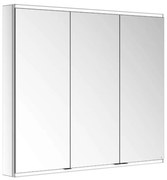 Keuco - Zrcadlová skříňka s LED osvětlením, 110x90x12 cm, hliník 800311111000300
