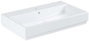 Grohe Cube Ceramic - Umyvadlo s přepadem, 80x49 cm, PureGuard, alpská bílá 3947600H