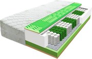 POSEJDON Premium 27 cm 7-zónová oboustranná taštičková matrace s dvojitým kokosem a Aloe Vera 180x200 27 ECOMATRACE psp27180