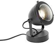 Průmyslová stolní lampa černá 18 cm - Emado