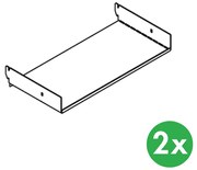 Závěsná police pro perforovaný panel ELEMENT SYSTEM, 2 ks