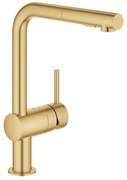 Grohe Minta - Dřezová baterie s výsuvnou sprškou, kartáčovaný Cool Sunrise 30274GN0