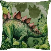 Dekorační polštářek STEGOSAURUS 40x40 cm, zelený