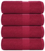 Ručníky pro hosty FROGN 4 ks bordó 30x50 cm 360 g/m² 136732
