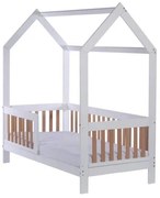 Drewex Casa Bambini dětská postel domeček 160x80 cm se zábradlím a roštem