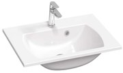 Ravak Classic Slim - Umyvadlo 60x45 cm, s přepadem, s otvorem pro baterii, bílá XJX01160004