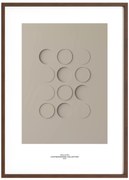 Idealform Poster no. 4 Shadow forms Barva: Smokey taupe, Velikost: 500x700 mm
