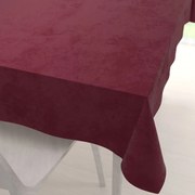 Biante Sametový obdélníkový ubrus Velvet Premium SVP-010 Tmavě vínový 50x100 cm