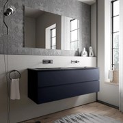 Koupelnová skříňka AVA 140 cm s dvojumyvadlem z minerálního odlitku BRUXELLES