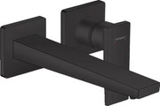 Hansgrohe Metropol, umyvadlová baterie pod omítku 225 mm, 2-otvorová instalace, černá matná, 32526670