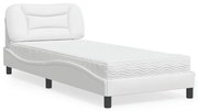 Postel s matrací Hvar bílá 80 x 200 cm umělá kůže 3208683