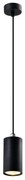 Černé závěsné svítidlo s kovovým stínidlem ø 7 cm Tubo – Candellux Lighting