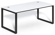 Stůl SimpleOffice 180 x 90 cm, bílá / černá