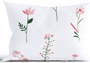 MK Lůžkoviny Bavlněný povlak na polštář Renforcé 50 x 70 cm - Vlčí máky bílé