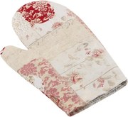 Bellatex Kuchyňská chňapka 28x18 cm Srdce patchwork, růžová