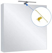 Comodo Zrcadlová skříňka Ticino 60 ZS LED-G s osvětlením Any LED 30 G, zlatá