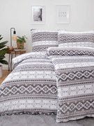 Francouzské povlečení mikroplyš Exclusive – Winter šedé