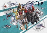 Komar Vliesová fototapeta Star Wars Cartoon Collage Wide 400 x 280 cm