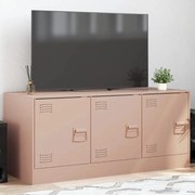 TV skříňka růžová 99 x 39 x 44 cm ocel