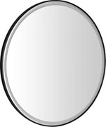 Sapho Sapho, KADRIS kulaté zrcadlo s LED osvětlením, ø 80cm, černá mat, KD080