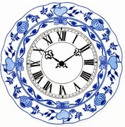 Hodiny 10344BK - originál český cibulák z Dubí s černými ručičkami