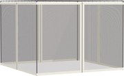 Outsunny Odpuzovače Komárů pro Altán Marquee Zahradní Pavilon 3 x 4 m - sada 4 zipových odpuzovačů komárů + upevňovací háky - polyester nylon | Aosom