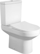 Aqualine Aqualine, VERMET WC kombi mísa, spodní/zadní odpad, bílá, VR038