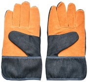 Modro-oranžové zahradnické rukavice Esschert Design Denim