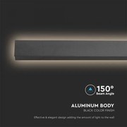 LED Venkovní nástěnné svítidlo LED/16W/230V 3000K IP65 101 cm černá