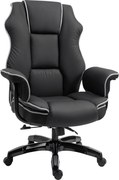 Vinsetto kancelářská židle, ergonomická kancelářská židle s funkcí sklopení, otočná funkce, výškově nastavitelná počítačová židle pro domácí kancelář,