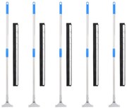 Stěrky na podlahu 5 ks 75 x 119,5 cm ocel a guma